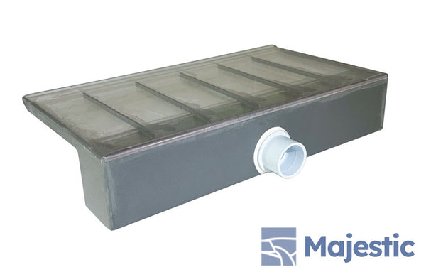 Tomaso 18" Arched Under Deck Coping Pool Waterfall Spillway