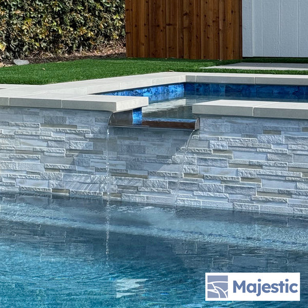 Lombardi 24" Spa-to-Pool/Fountain Spillway - Stainless Steel | Majestic ...
