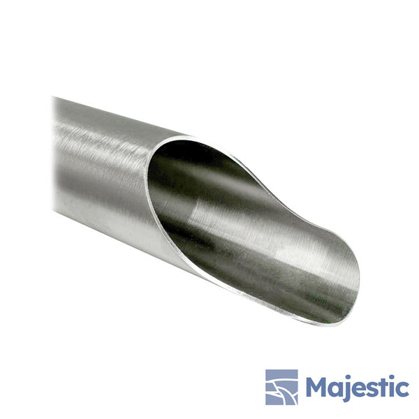 Waldorf 2" Round Cannon Flat/Parapet Roof Drainage Scupper - Stainless