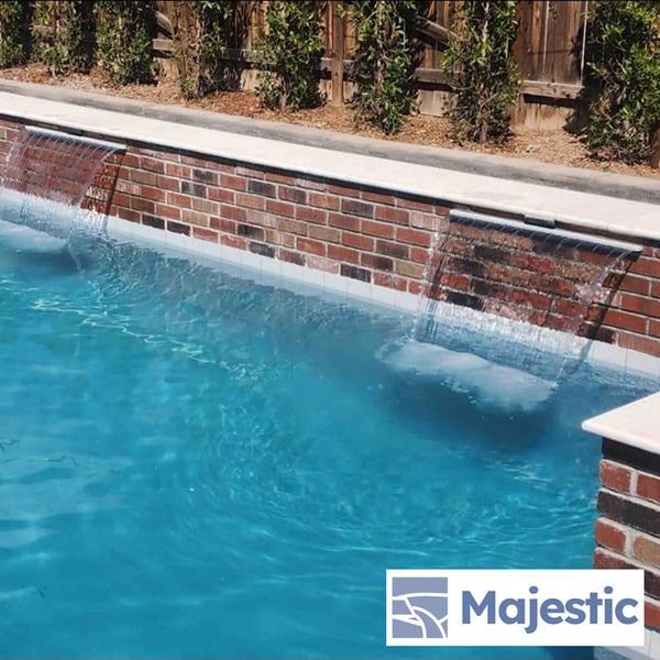 Tomaso 36" Waterfall Spillway for Pools & Fountains - Clear