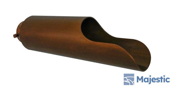 Copper Regazzoni 3" Round Cannon Water Spout & Scupper