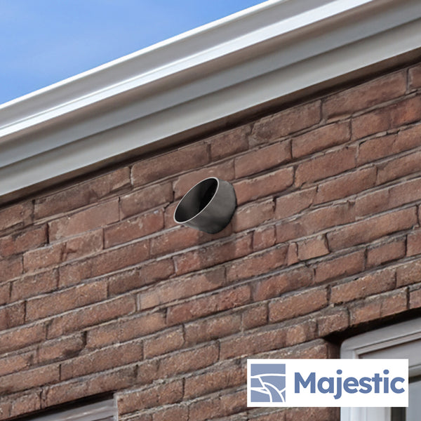 Eglin 4" Round Tube Roof Drainage Scupper - Stainless Steel