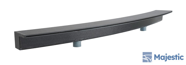 60" Curved Wall Convex Pool & Fountain Sheer Descent Waterfall - Gray