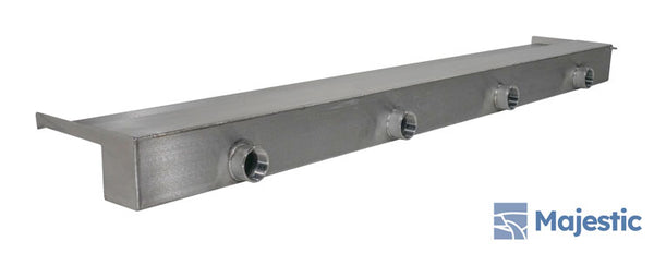 Zanardi 60" Pool & Fountain Water Waterfall Scupper Weir - Stainless Steel