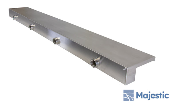 72" Waterfall Spillway Scupper For Pools & Fountains - Stainless Steel