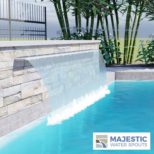 Zanardi 96" Open Top Pool & Fountain Waterfall Spillway Scupper ...