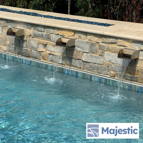 Picard 8" Cascading Step Water Scupper For Pool/Fountain - Stainless ...