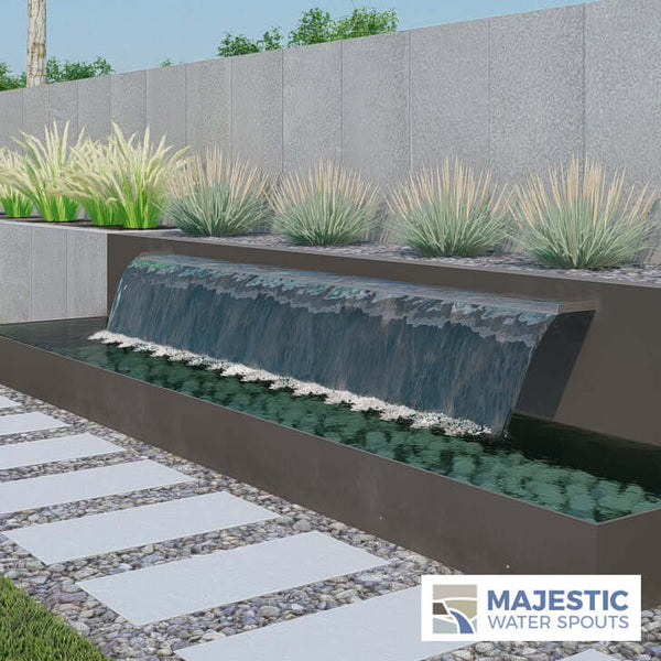 Zanardi 96" Open Top Pool & Fountain Waterfall Spillway Scupper ...