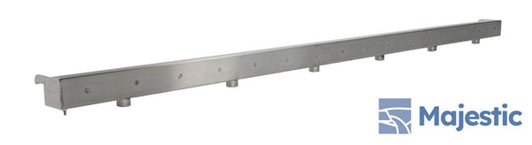 Nakano 96" Fountain & Pool Spillway Scupper Weir - Stainless Steel