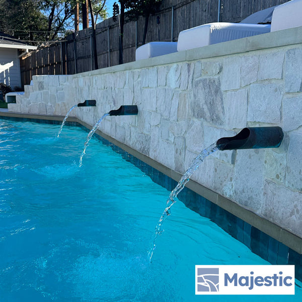 Copper Regazzoni 3" Round Cannon Water Spout & Scupper