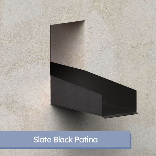 Rossi 6" Open Top Flat Roof Drainage Scupper - Copper