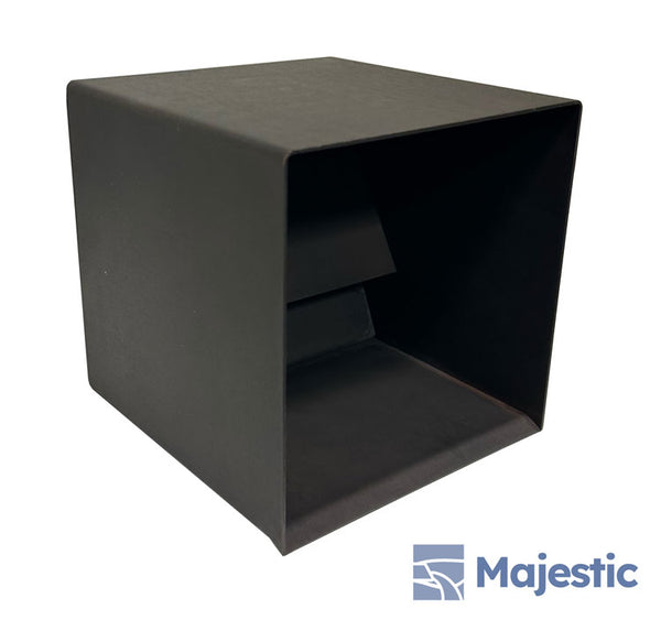 Hugo 6" Square Box Scupper Spillway for Pools/Fountains - Copper