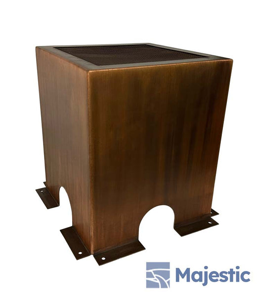10" Square Boxed Fountain Splash Guard Reduction Screen - Copper