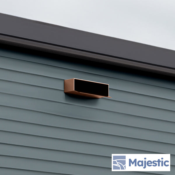 Eaton Overflow 8" Rectangle Parapet Roof Drainage Scupper - Copper