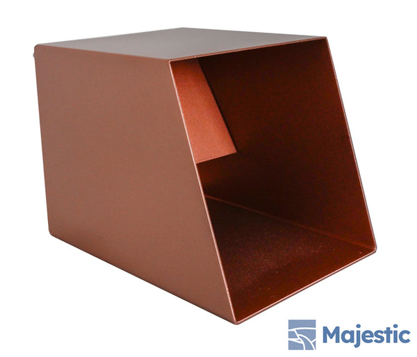 Cecetto 6" Box Water Scupper Spout for Pool/Fountain - Copper Style