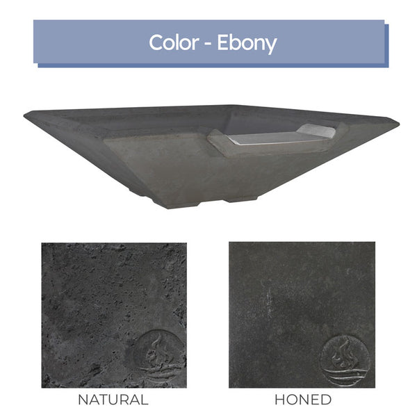 Piazza 33" Square Water Scupper Bowl - Cast Stone/Concrete