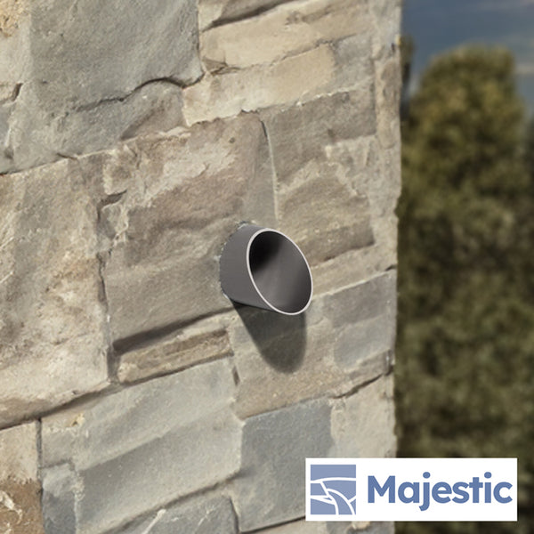 Eglin 4" Round Tube Roof Drainage Scupper - Stainless Steel