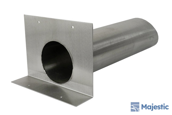 Eglin 4" Round Tube Roof Drainage Scupper - Stainless Steel