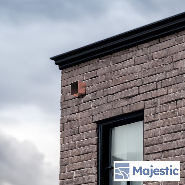 Nelson 4" Box Parapet Roof Drainage Scupper - Copper