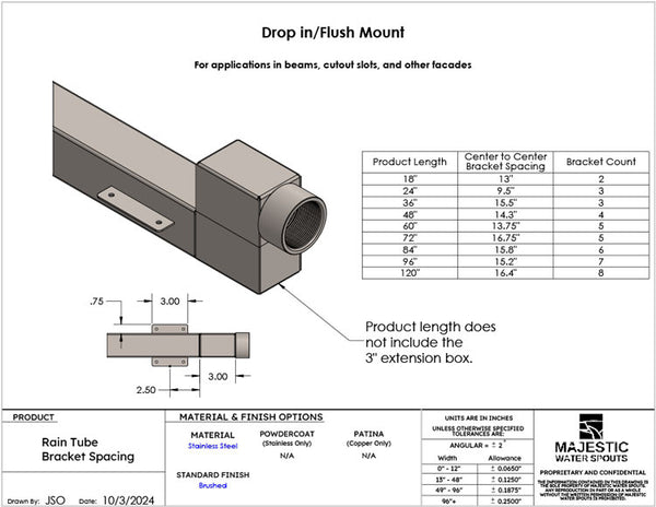 RainStream Rain Stream Fountain Water Feature Tubes