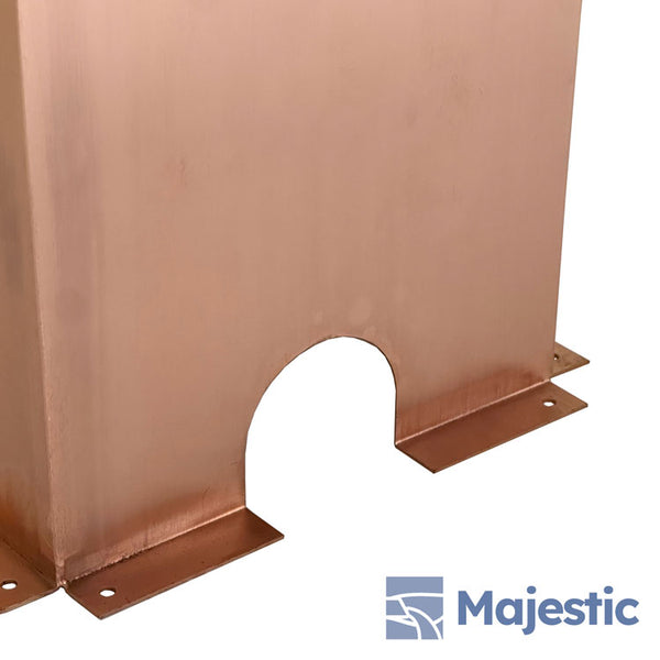 10" Square Boxed Fountain Splash Guard Reduction Screen - Copper