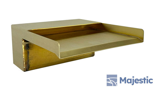 Brass Zanardi 8" Water Feature Waterfall Spillway Scupper