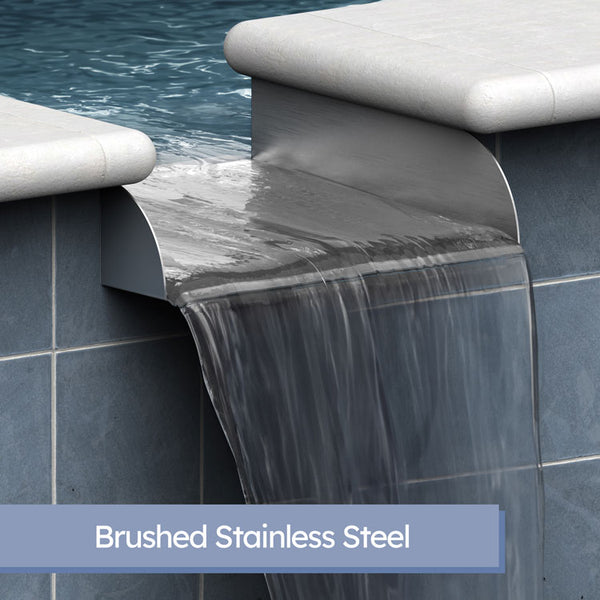 Lombardi12" Spa-to-Pool/Fountain Spillway - Stainless Steel