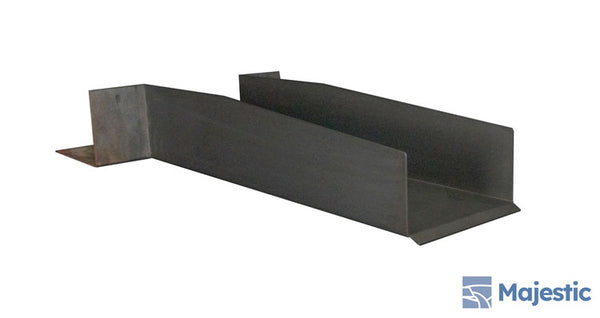 Rossi 6" Open Top Flat Roof Drainage Scupper - Copper
