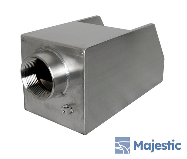 Keon 4" Square Water Fountain Scupper Spout for Pools - Stainless Steel