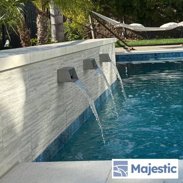 Hamilton 6" In-Wall Water Fountain & Pool Scupper - Stainless Steel