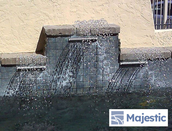 Tomaso 18" Arched Under Deck Rain/Stream Pool Spillway Scupper