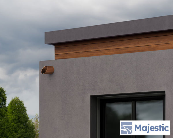 Eglin 4" Round Roof Drainage Scupper - Copper
