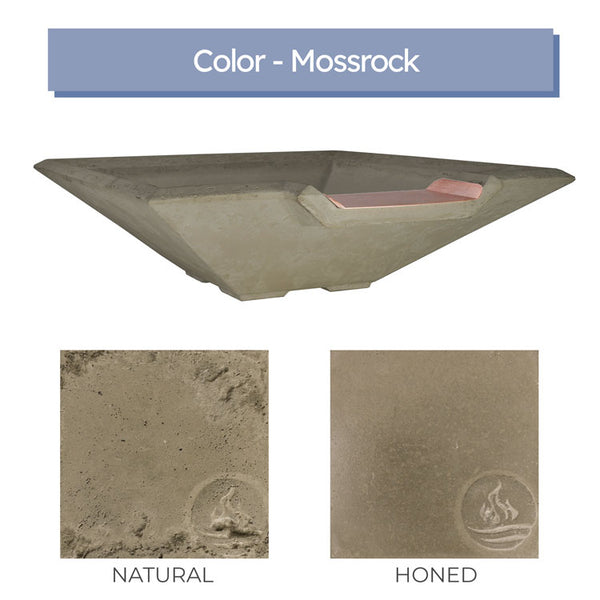 Piazza 33" Square Water Scupper Bowl - Cast Stone/Concrete