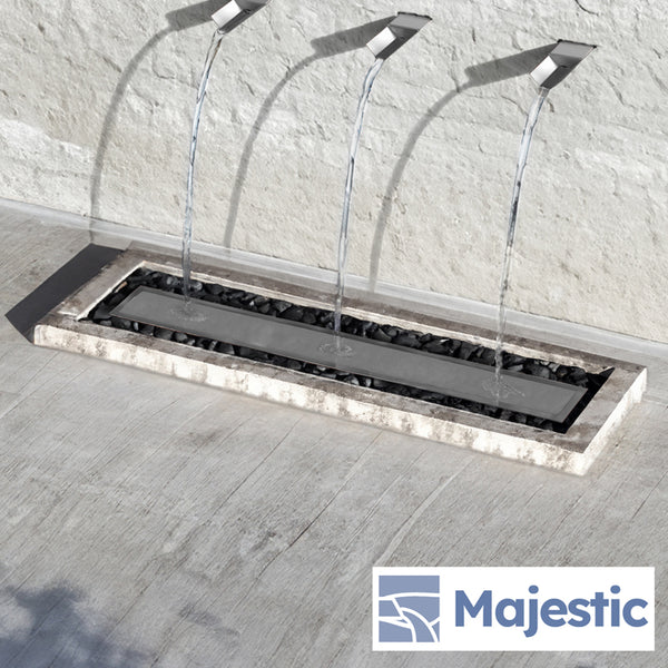 48" x 10" Square Splash Screen Guard - Stainless Steel