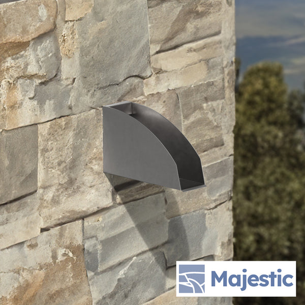 Johnstone 8" Flat Roof Drainage Scupper - Stainless Steel