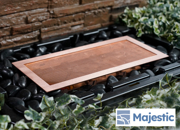 10" x 6" Square Fountain Splash Reduction Screen - Copper