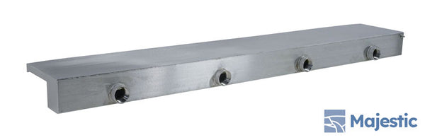 Zanardi 60" Stainless Steel Metal Pool & Fountain Waterfall Scupper Weir