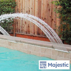 Tomaso 18" Arched Under Deck Rain/Stream Pool Spillway Scupper