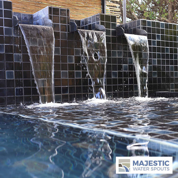 Lombardi12" Spa-to-Pool/Fountain Spillway - Stainless Steel