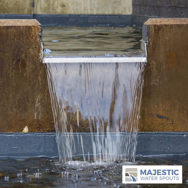 Lombardi12" Spa-to-Pool/Fountain Spillway - Stainless Steel