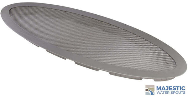 24" x 9" Oval Fountain Splash Guard Screen - Stainless Steel | Majestic ...