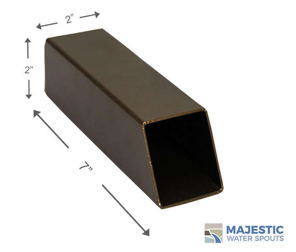 Ericsson 2" Square Water Fountain Spout for Fountains & Pools - Cocoa ...