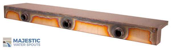 Zanardi Copper 48" Closed Top Sheet Flow Pool & Fountain Spillway