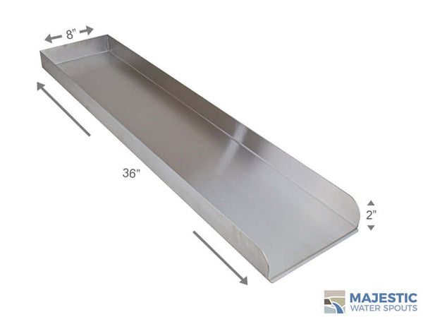 Martin 36" Water Runnel/Rill Spill Channel Tray - Stainless Steel