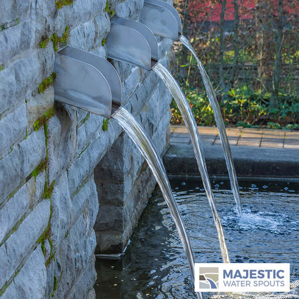 Picard 8" Cascading Step Water Scupper For Pool/Fountain - Stainless ...