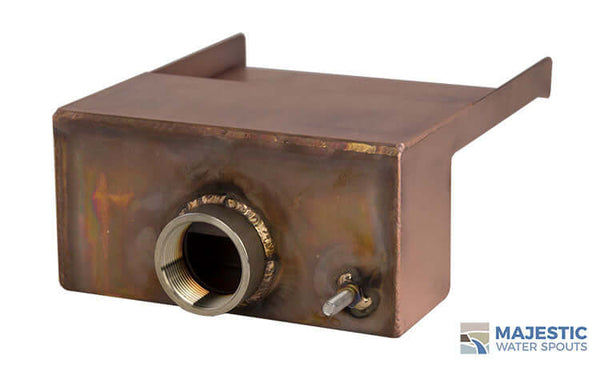 Zanardi 8" Open Top Waterfall Spillway Scupper for Pools & Fountains ...