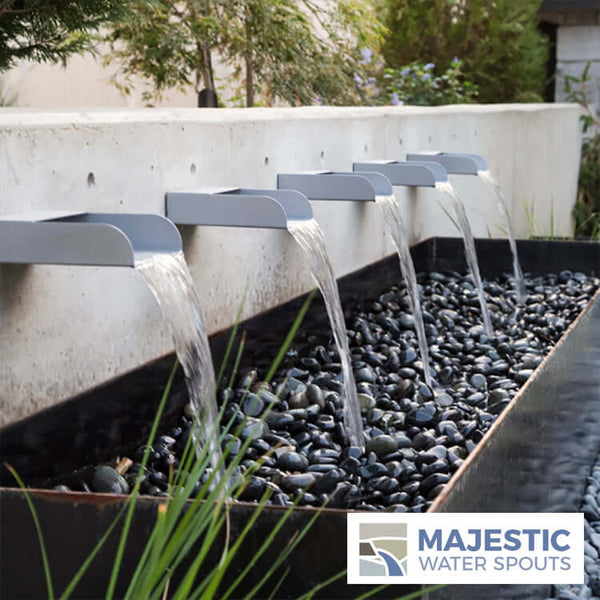 Mosegi 6" Rectangular Water Spout/Scupper for Pools & Fountains ...