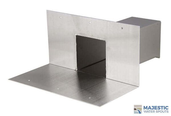 Nelson 4" Box Roof Drainage Scupper - Stainless Steel