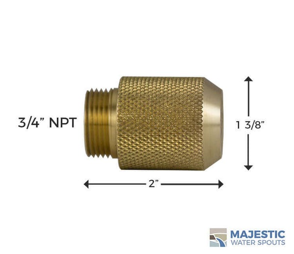 Marco Pencil & Deck Jet for Pools, Spas and Fountains - Brass