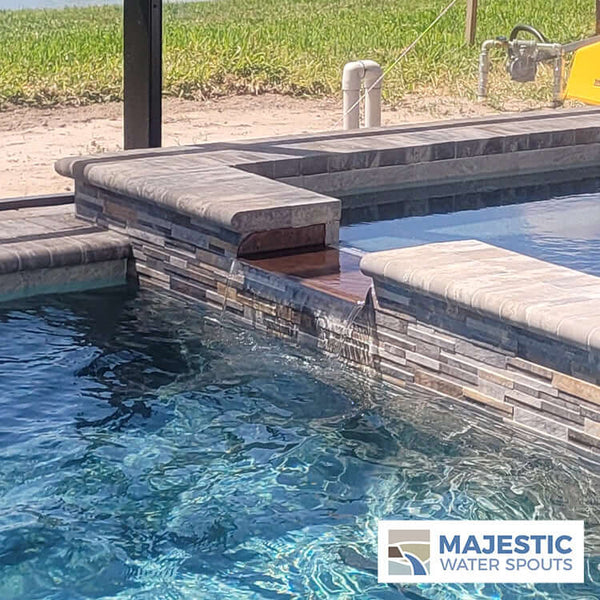 Lombardi 18" Spa-To-Pool/Fountain Spillway - Copper